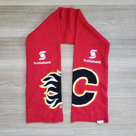 CCM | Shirts | Calgary Flames Nhl Hockey Jersey Scarf | Poshmark